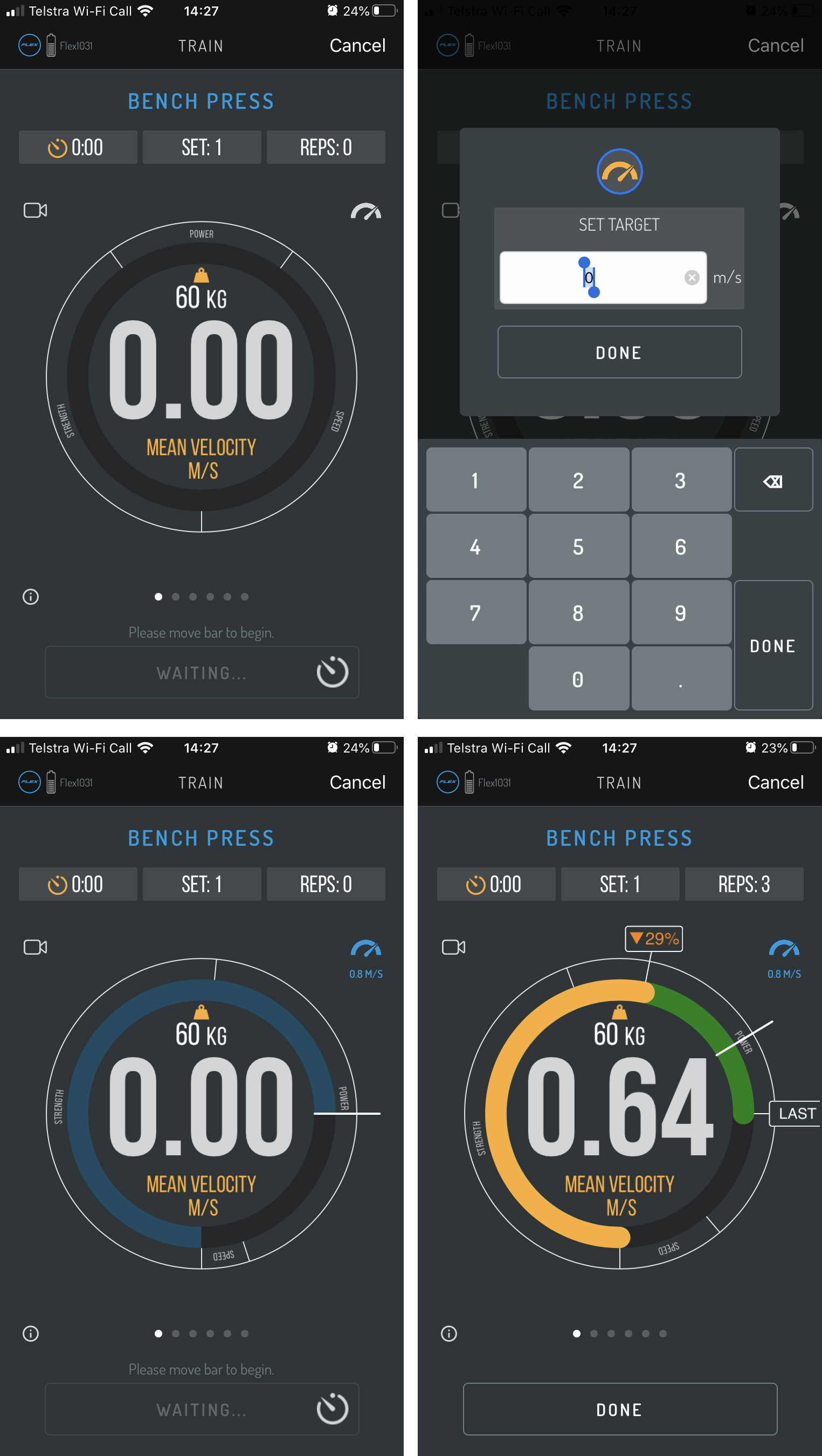 Set a Velocity Target – GymAware